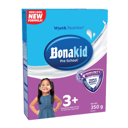 BONAKID 3+ Milk for Kids Over 3yrs old 350g price in the Philippines | MedsGo Pharmacy